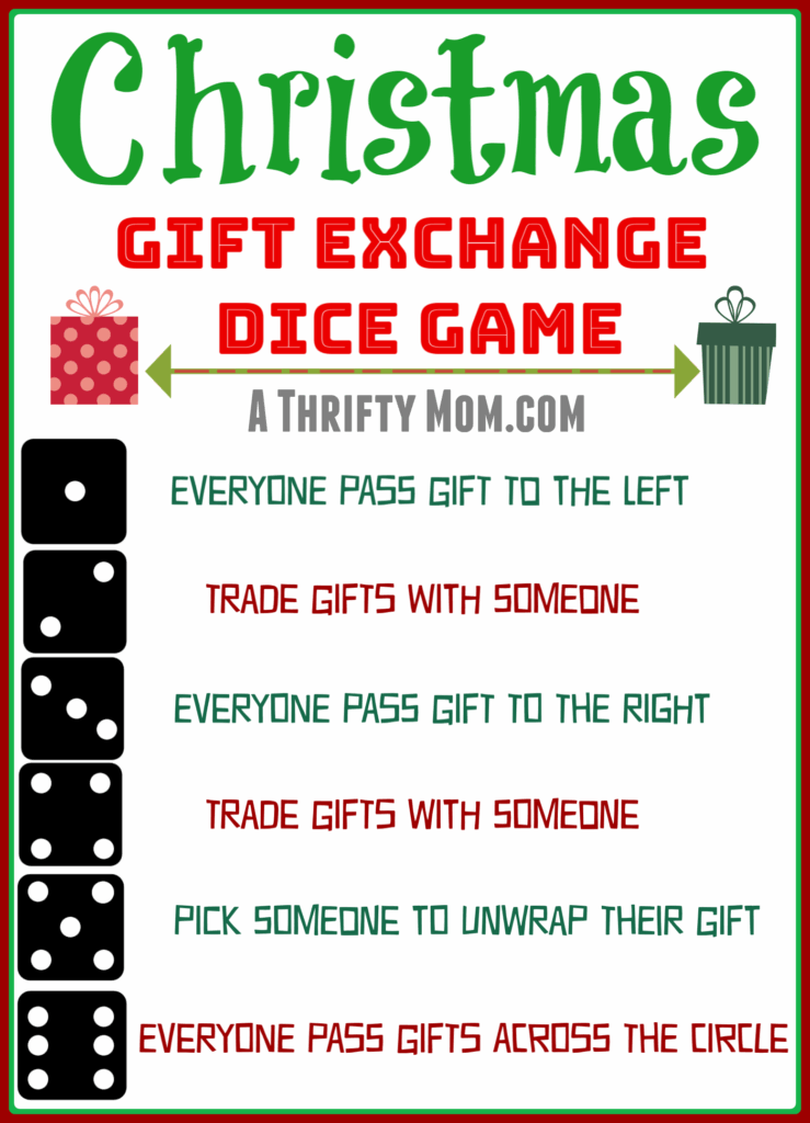 Free Printable Gift Exchange Games Pdf - Creative Printable