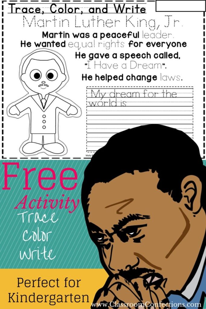 Printable Martin Luther King Jr Activities For Kindergarten - Creative ...